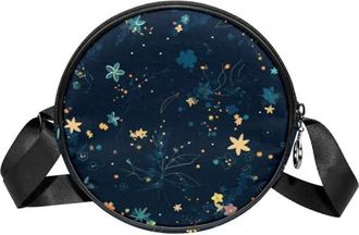 Generic Petit sac &agrave; bandouli&egrave;re circulaire pour femme, petit sac &agrave; bandouli&egrave;re avec fermeture &eacute;clair et bretelles r&eacute;glables style d&eacute;contract&eacute; pour femmes et f
