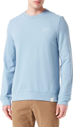 Mustang Jeans Herren Style Ben Crewneck Pullover, Faded Denim 5124, S
