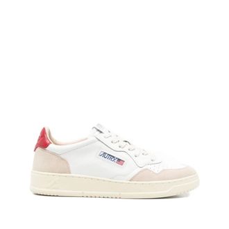 Autry Homme, Chaussures, Blanc, Taille: 43 EU Baskets Medalist Low en Cuir et Daim