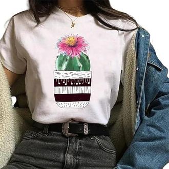 Keephen Western Cactus Impression 3D T-Shirt Femmes Cactus D&eacute;sert Botanique Graphique Tees Randonn&eacute;e Escalade Dr&ocirc;le Manches Courtes Tops