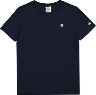 Champion Legacy Basics W-Light Cotton Jersey S-s Regular Crewneck T-Shirt Damen, Marineblau, XX-Large