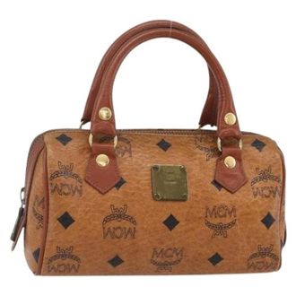 MCM Sac &agrave; main Pre-owned en plastique - Femme - Pre-owned - Brun - Taille: ONE Size