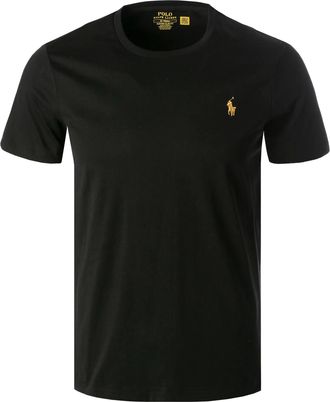 Polo Ralph Lauren Herren T-Shirt schwarz Baumwolle Slim Fit