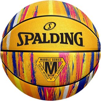Spalding Marble Ball 84401Z, Unisex basketballs, Yellow, 7 EU