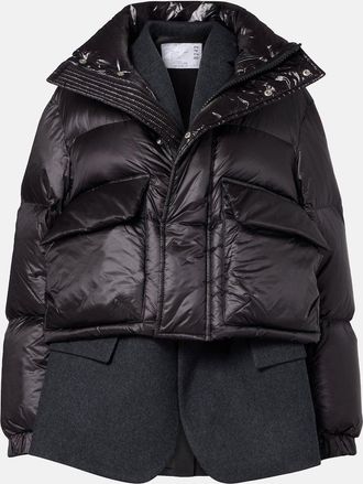 sacai Daunenjacke aus Wolle