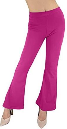 JOPHY & CO. JOPHY & CO Pantalon pattes deph. en tissu léger, élastique et confortable, fabriqué en Italie, pour femme (référence : 6038), fuchsia, XXL