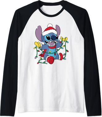 Disney Weihnachten Lilo & Stitch Christmas Lights Raglan