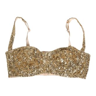 Dolce & Gabbana Femme, Sous-v&ecirc;tements, Jaune, Taille: 44 FR Soutien-gorge balconnet semi-rembourr&eacute;