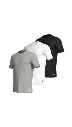 adidas T-Shirt Active Flex Cotton (3er-Pack) Rundhalsausschnitt, Kurzarm, Regular Fit, Multipack