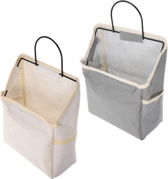 Valiclud 2stücke Hängende Aufbewahrungstasche Wand Hänge-Organizer Mit Taschen Mehrzwecktasche Für Schlafzimmer Lagerungstasche Für Bücher Und Zeitschriften