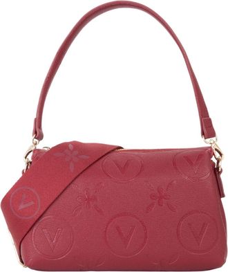 Valentino Schultertasche Umh&auml;ngetasche Samba Re Shoulder Bag Rosso Scuro weinrot