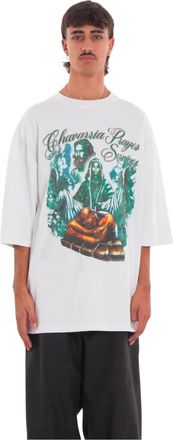 Willy Chavarria Homme, Tops, Blanc, Taille: M T-Chemises