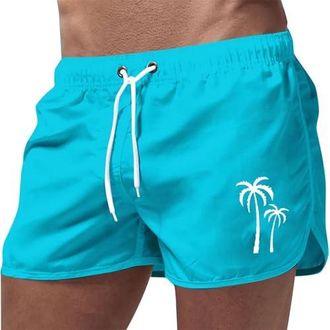 Generic Short de bain pour homme - Short de plage d&eacute;t&eacute; - S&eacute;chage rapide - Short de bain pour homme, bleu ciel, 3XL