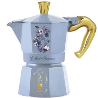 Bialetti Moka Express 3 Tasses Noir Bleu Or Violet Jaune