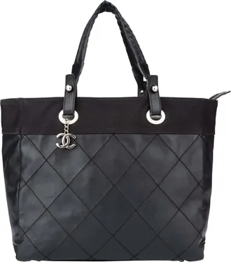 Chanel Crossbody Bags - Chanel Noir Biarritz MM Stitching Handbag - Gr. unisize - in Bunt - f&uuml;r Damen