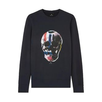 Paul Smith Felpa Teschio Rossoblu - - Sweatshirts & Hoodies - Herren - Blau - S