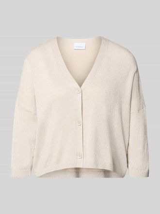 Comma Schimmernde Strickjacke mit 3/4-Arm