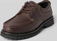 Selected Bootsschuhe aus Rindsnappa mit Profilsohle