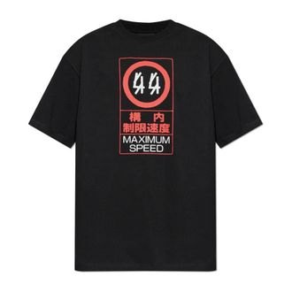 44 Label Group T-Shirt mit Print - - Tops - Herren - Schwarzk - S