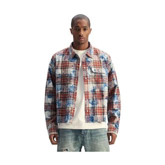 Purple Chemise en flanelle orn&eacute;e - Homme - Vestes - Multicolore - Taille: M