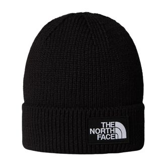 The North Face Logo Box Cuff Beanie - - Accessories - Herren - Schwarzk - ONE SIZE