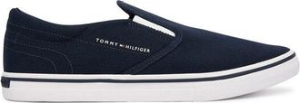Tommy Hilfiger Sneakers aus Stoff Vulc Core Slip On FM0FM05689 Dunkelblau