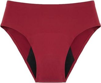 Generic Sous-vêtements menstruels filles saignement fort taille basse menstruation coton respirant sous-vêtements menstruels pour femmes culotte menstruelle c