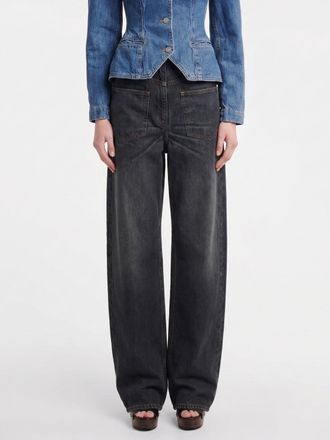 Maison Margiela Hoch taillierte Baggy-Jeans von aus Denim mit seitlichem Rei&szlig;verschluss