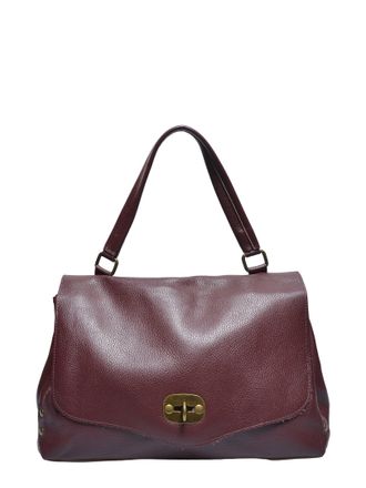 Anna Luchini Weinfarbe Rindsledertasche