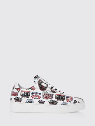 Philipp Plein Baskets basses en cuir de veau avec imprim&eacute; graphique