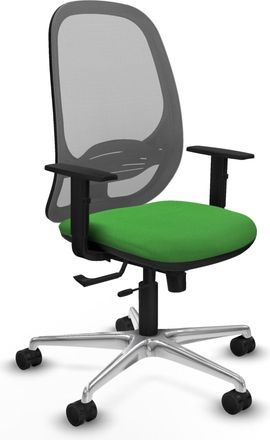 Piqueras y Crespo Stuhl Home Office mit 1D-Armen, h&ouml;henverstellbare Lendenwirbelst&uuml;tze, ausgestattet mit Syncro/Translack und Schneideschaum, mit Rollen von 65 mm, Nylo