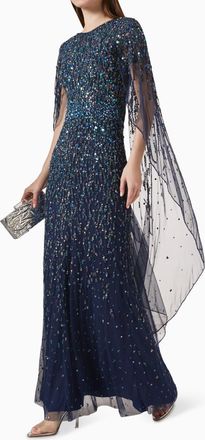Jenny Packham Delphine Sequin-Embellished Gown Dress Size M