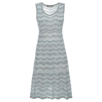 D.exterior Femme, Robes, Bleu, Taille: 36 FR Robe en viscose