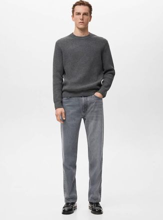 Mango Jean Moby straight-fit gris clair denim - Homme - 40 - MANGO MAN