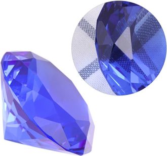 DOITOOL Kristalldiamanten Dekoratives Ornament Bastel Diamant Für Hochzeit Zuhause Brautparty Blau Kunstdiamanten Künstliche Diamanten Gefälschte Diamanten Ho