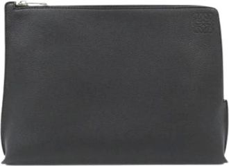 Loewe unisex, Pre-owned, Noir, Taille: ONE Size Pochette en cuir Pre-owned