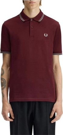 Fred Perry Homme, Tops, Rouge, Taille: S Polo Chemises