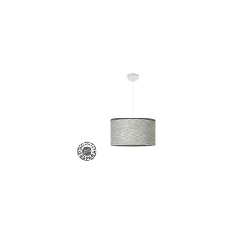 Fabrilamp Fabrilamp - Suspension Fashion 2xe27 blanc/gris regx40x40cm avec diffuseur