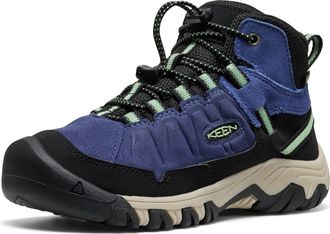 Keen Targhee 4 Mid Wanderstiefel für Kinder, Unisex, wasserdicht, Skipper Blue Hemlock, 36 EU