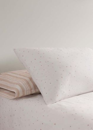 Mango Taie doreiller coton imprim&eacute; 50x75 cm nude - Home - 50x75cm - MANGO HOME