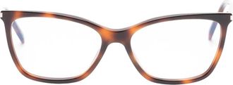 Saint Laurent Eyewear lunettes de vue à monture papillon - Marron