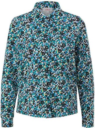 s.Oliver Langarmbluse Bluse Hemdbluse aus Jersey