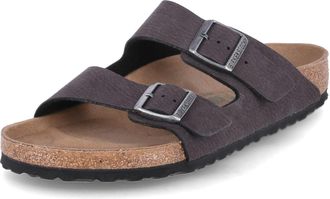 Birkenstock Arizona MF Herren,M&auml;nner,Sandalen,Synthetik,formbest&auml;ndig,strapazierf&auml;hig,hautfreundlich,Black,46 EU