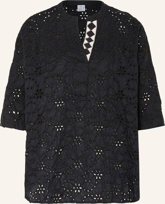 Emily van den Bergh Emily Van Den Bergh Blusenshirt Aus Lochspitze schwarz