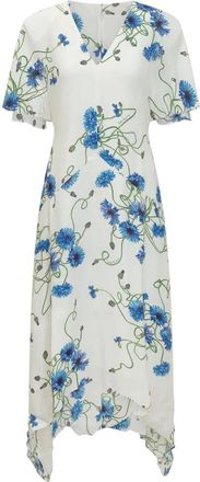 Stella McCartney Femme, Robes, Blanc, Taille: 38 FR Silk V Neck Dress