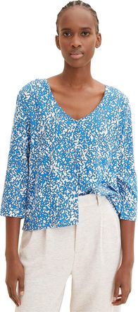 Tom Tailor Damen 1035519 Loose Fit Bluse, 31338-Abstract Structure Print, M