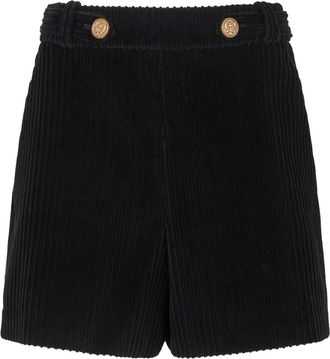 Red Valentino Femme, Shorts, Noir, Taille: 34 FR Corduroy Shorts