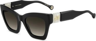 Carolina Herrera Femme, Accessoires, Noir, Taille: 52 MM Lunettes de soleil 0327/S
