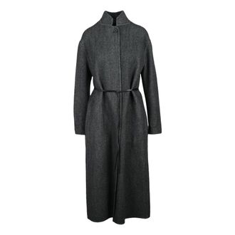 Fabiana Filippi Femme, Manteaux, Gris, Taille: 40 FR Caban Coat
