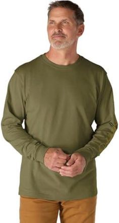 Carhartt Work in Progress T-shirt graphique ample &agrave; manches longues avec logo et manches longues pour homme, Taille L